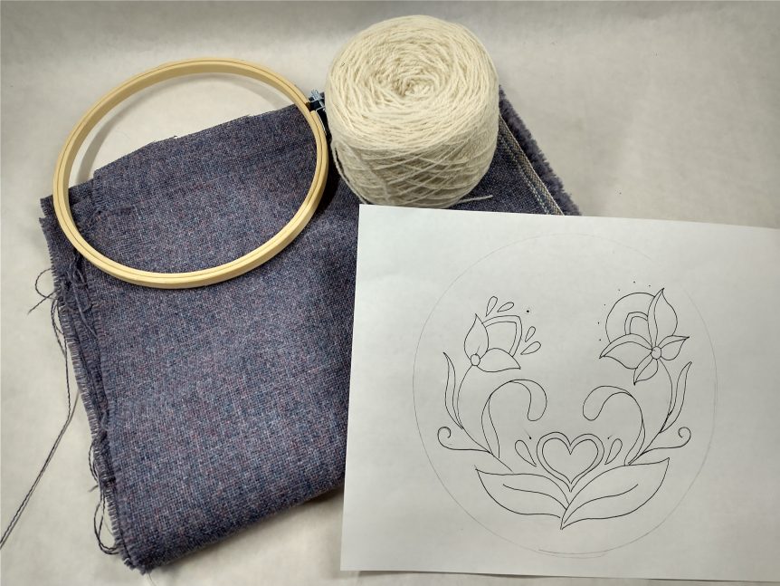 Stitching with Wool - Erindale Tapestry Studio
